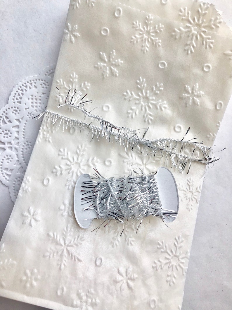 Tinsel Twine String Long Lash Silver Tinsel - Etsy