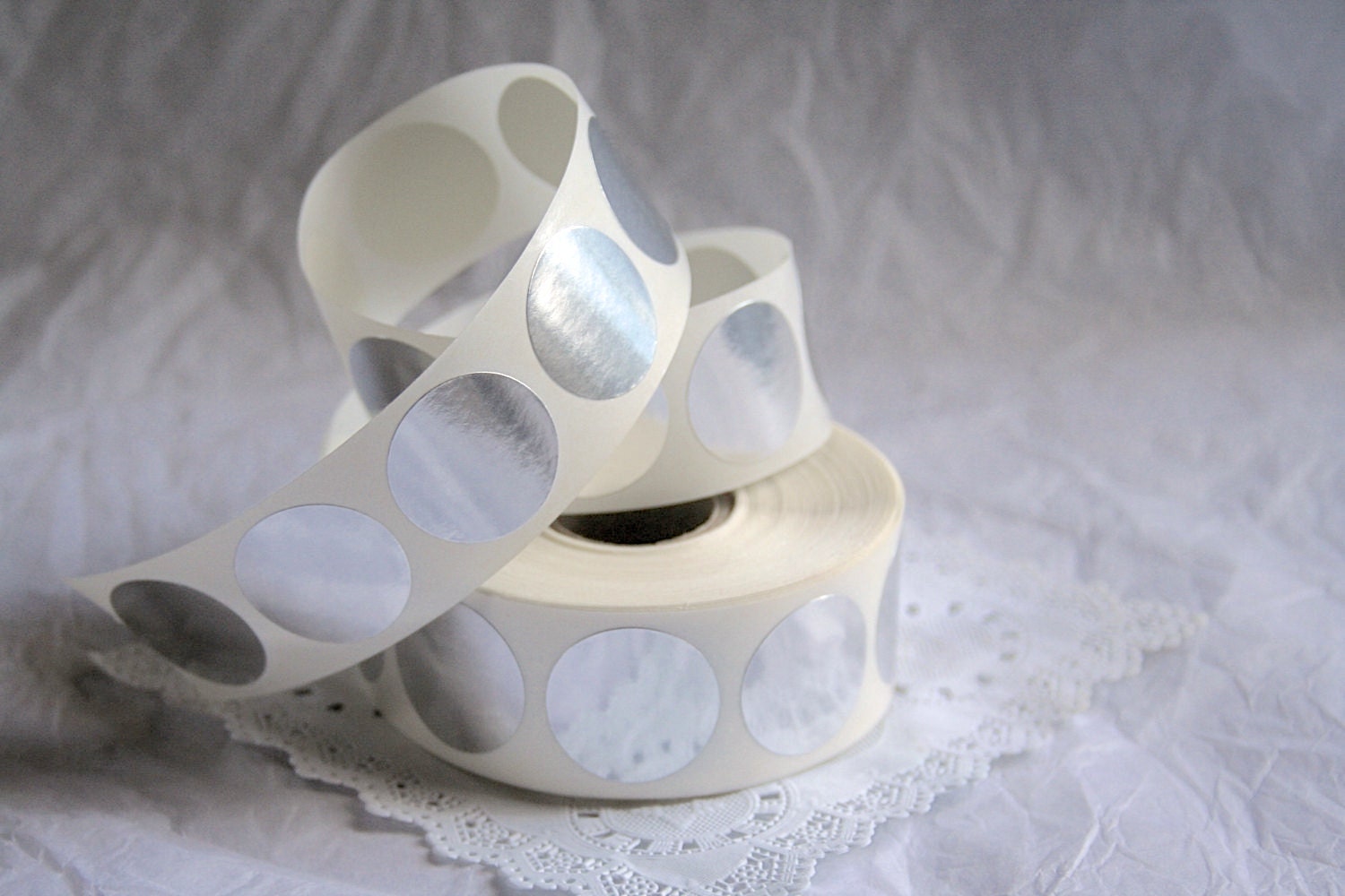 1 Circle Sticker Seals GOLD or SILVER - Etsy