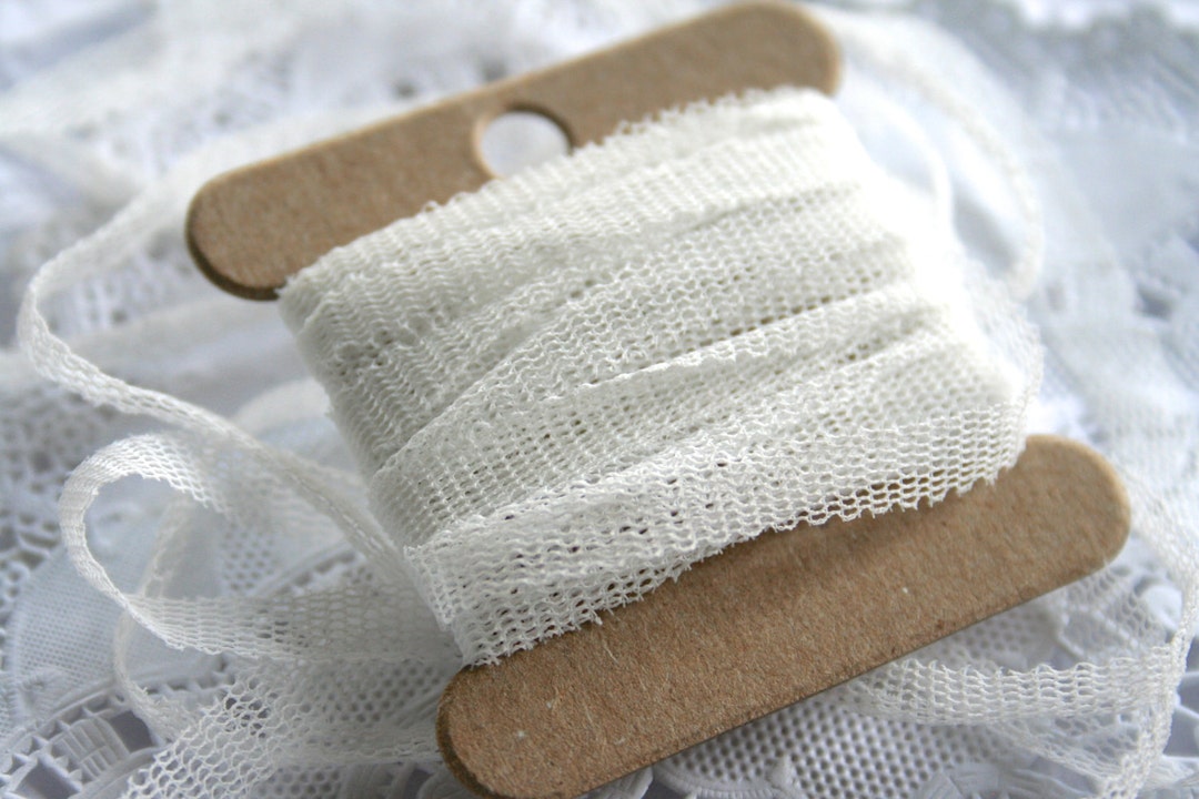 Dainty White TULLE Mesh STRING - Etsy