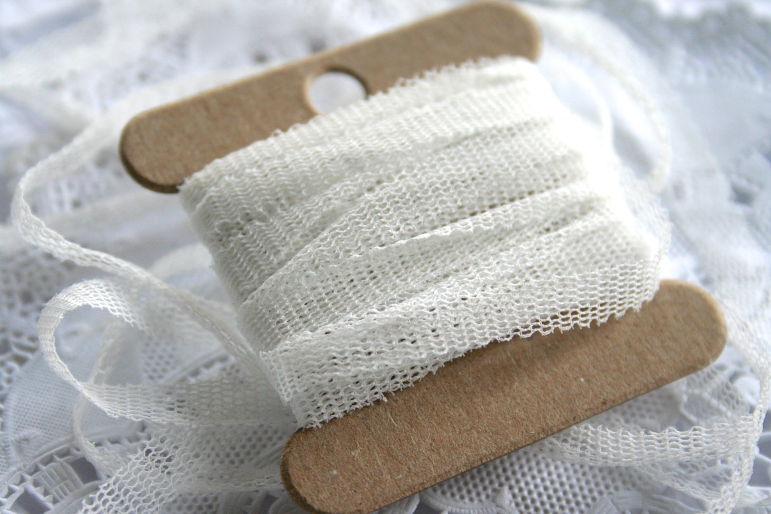 Dainty White TULLE Mesh STRING | Etsy