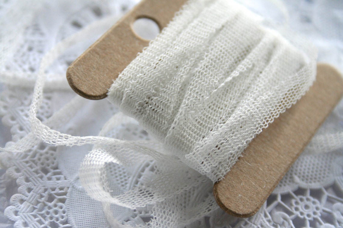 Dainty White TULLE Mesh STRING - Etsy
