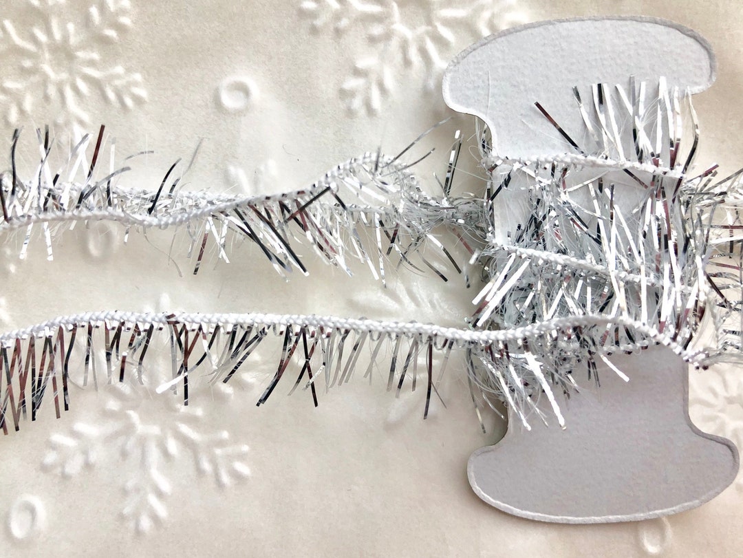 Tinsel Twine String, Long Lash Silver Tinsel - Etsy