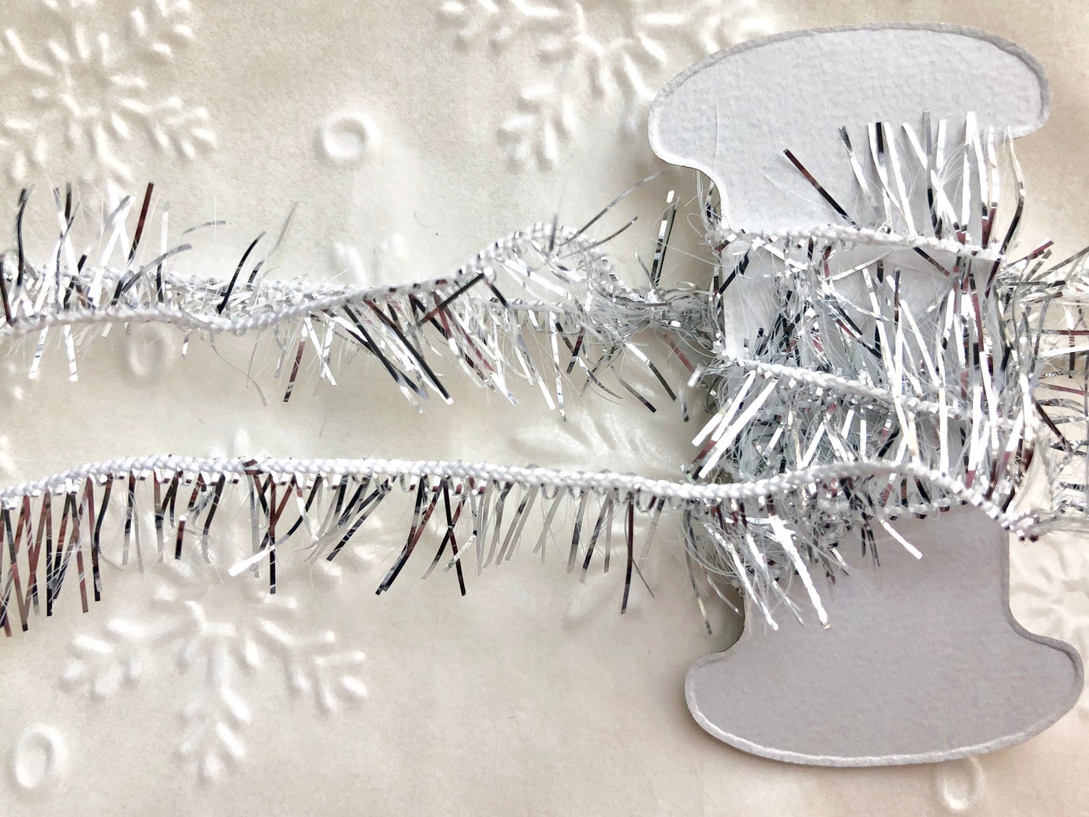 Tinsel Twine String Long Lash Silver Tinsel - Etsy