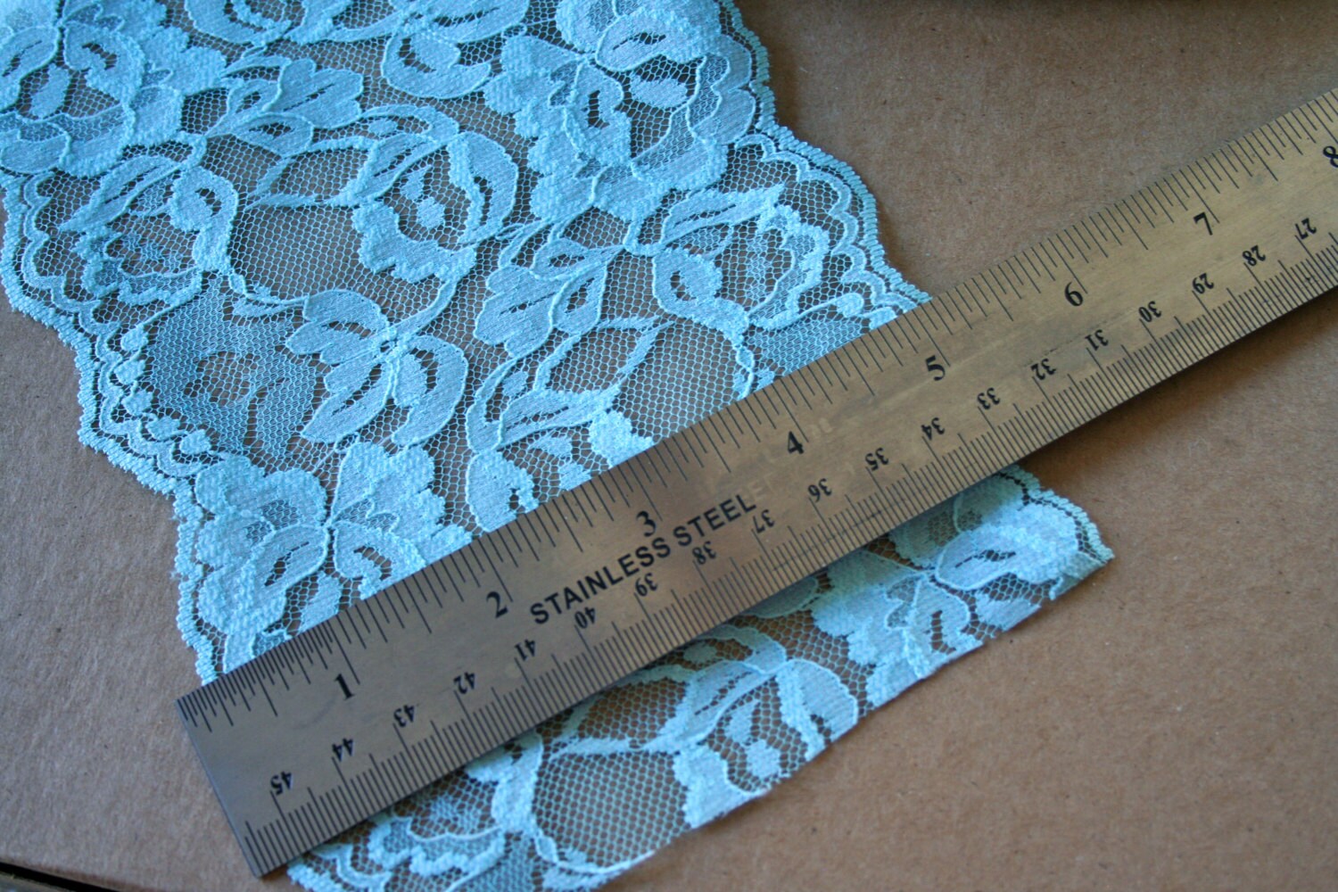 5 Wide Light Turquoise Blue Lace - Etsy