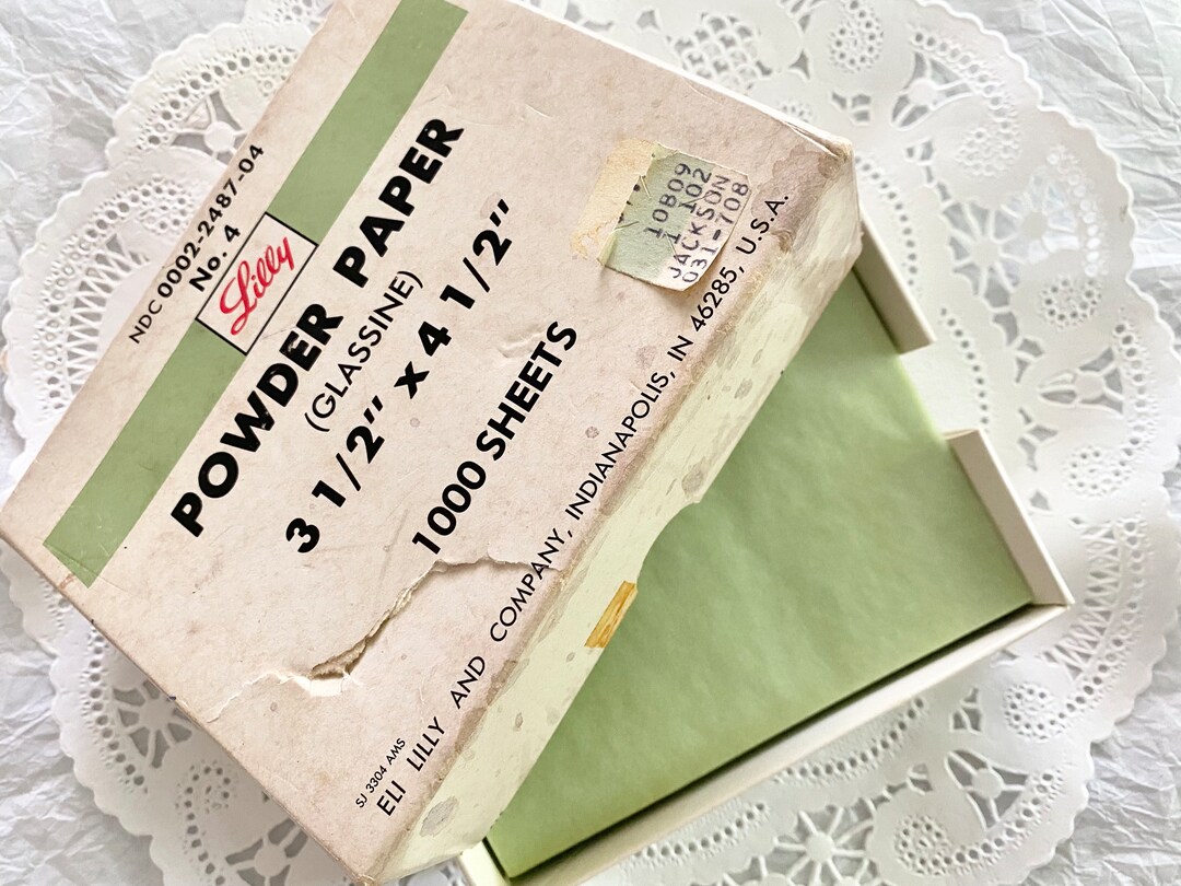 10 Vintage Lilly Glassine Insert Powder Papers, Ephemera, - Etsy