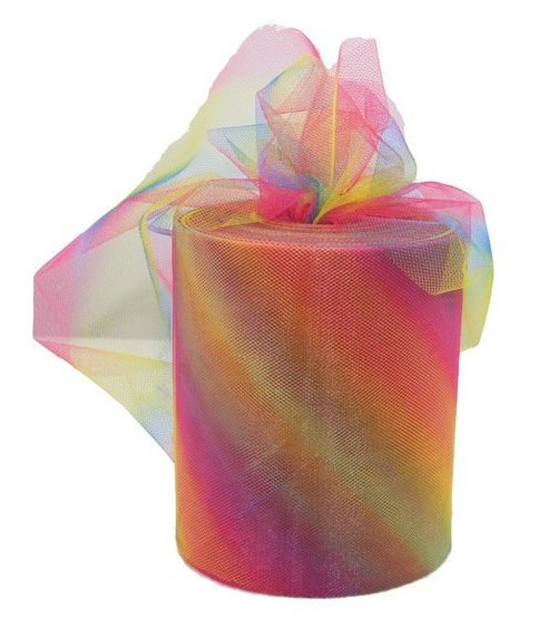 RAINBOW TULLE Sparkle Dots Mesh Ribbon 6 Wide - Etsy
