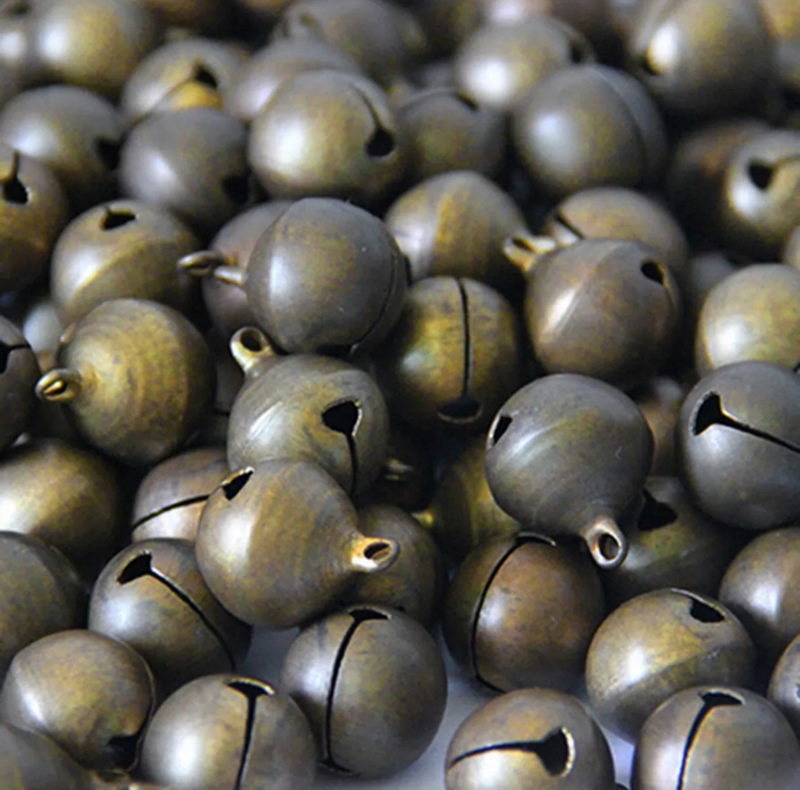20 TEENY Jingle Bells, 6mm Dark Antique Bronze - Etsy