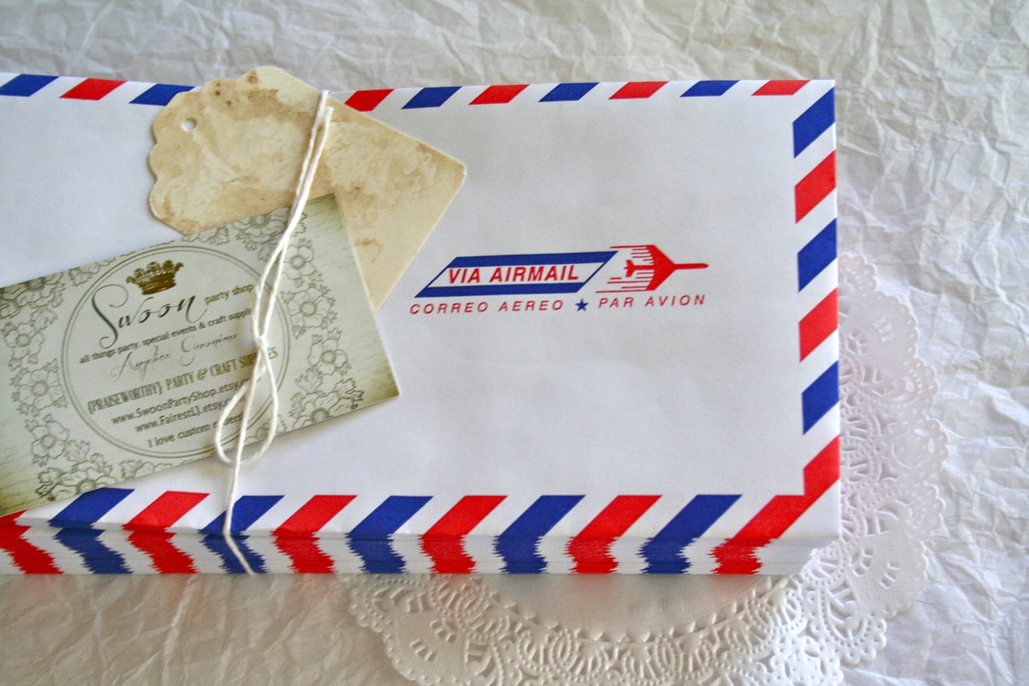 10 Large Air Mail Envelopes, Vintage Retro Style BULK - Etsy