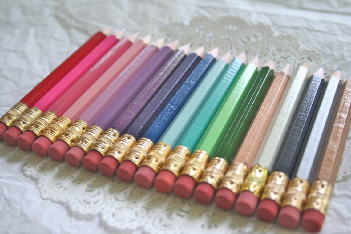 Mini Pencils Sampler Pack, 18 Colors - Etsy