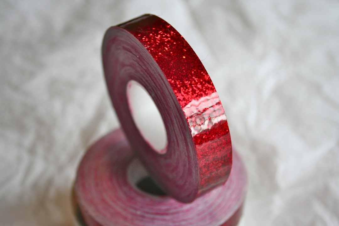 Ruby Red Glitter Tape: High Tack, 25 Foot Roll - Etsy