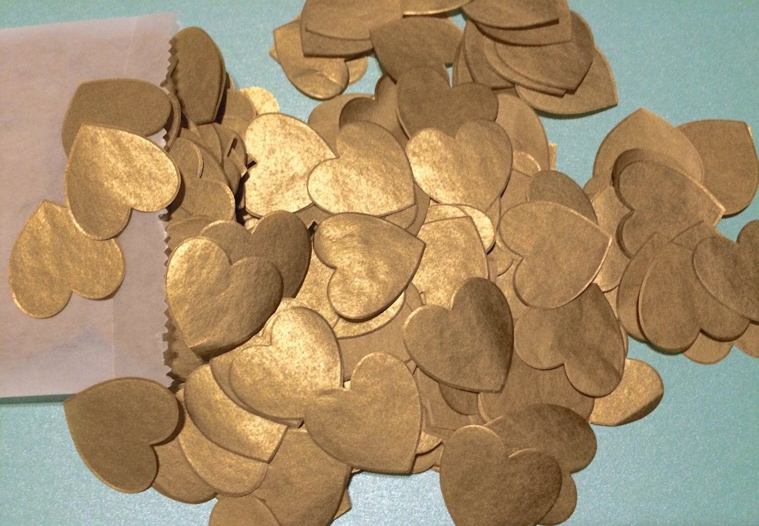 Metallic GOLD Wedding Confetti, Decorations, Tissue Confetti, BULK ...
