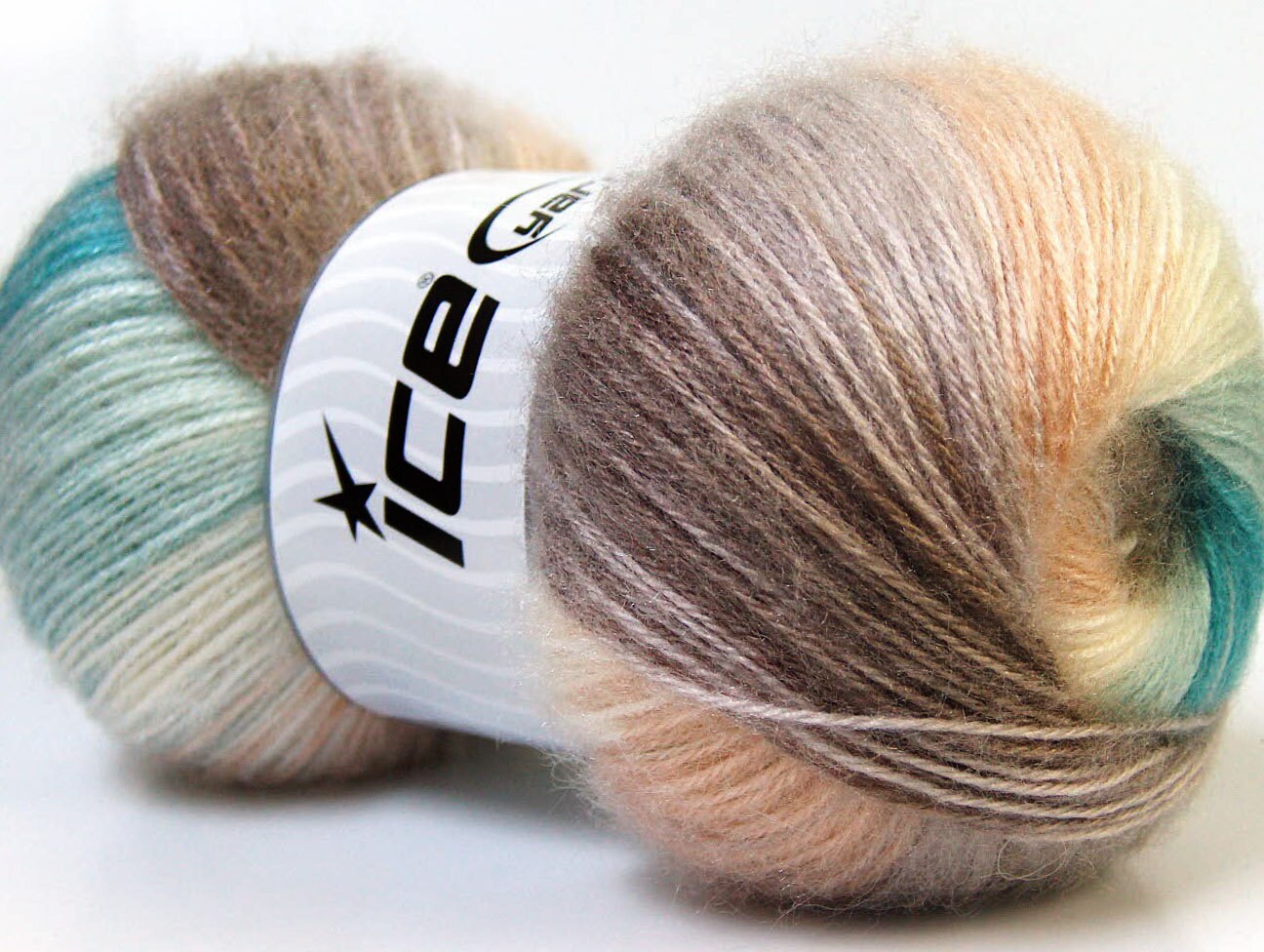 ANGORA Hand Knitting Yarn Light Blue Light Brown Cream Camel Turquoise ...