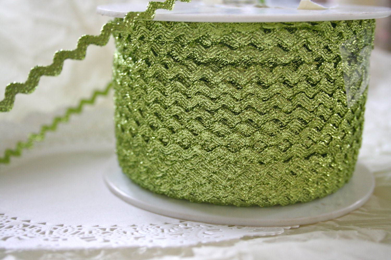 Metallic Green Ric Rac 1/4" - Etsy