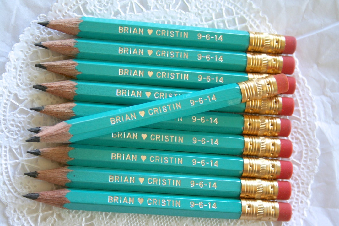 Mini Personalized Pencils, PERSONALIZED Favors - Etsy