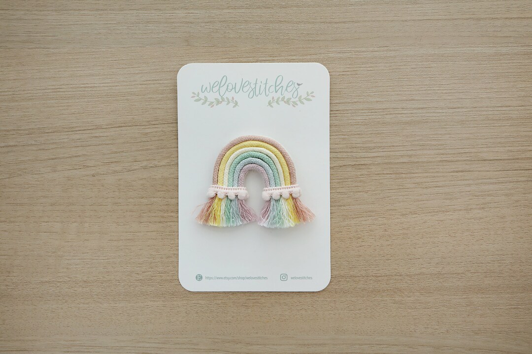Small Rainbow Pastel Hair Clip Girl Hair Clip Rainbow Clips Hair ...