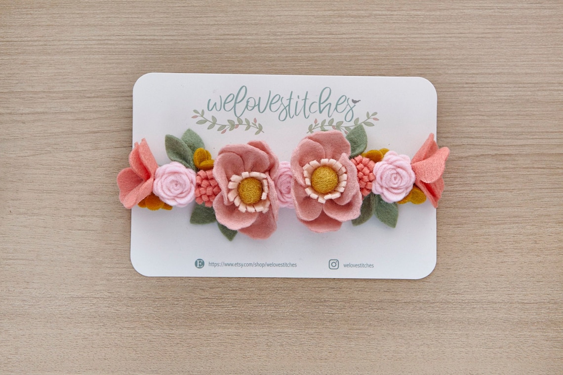 Spring Summer Crown Floral Headbands Newborn Headbands | Etsy