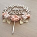 CAKE TOPPER Pink Floral Felt Cake Topper Flower Cake Topper Birthday ...