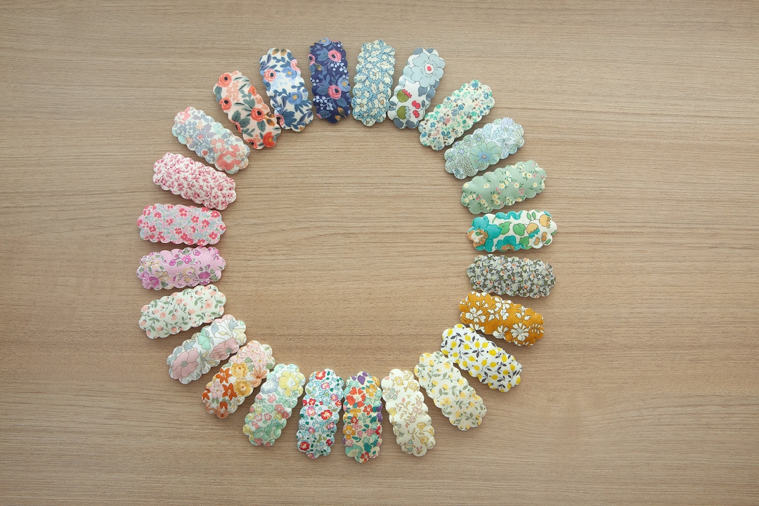 Liberty Snap Clips - Baby Snap Clips - Baby Hair Clips - Fringe Hair ...