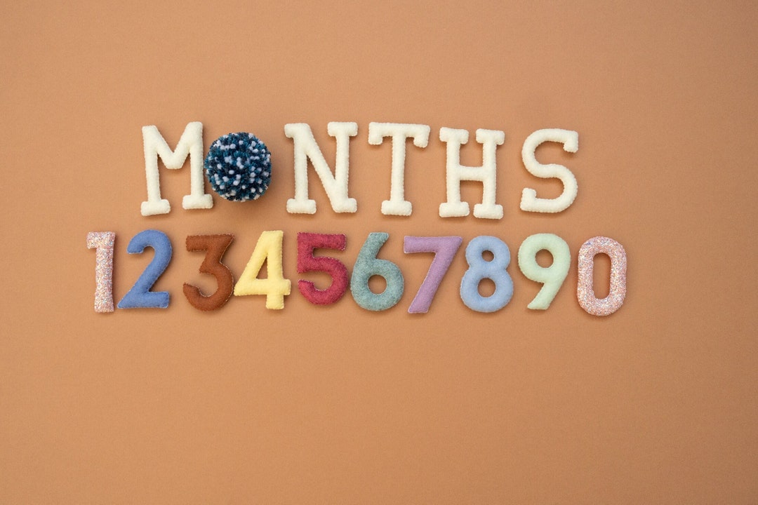 Baby Milestone Monthly Marker Prop - Personalised Milestone Baby Prop ...