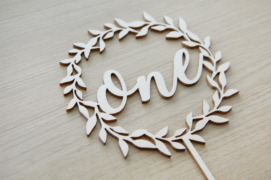 ONE CAKE TOPPER - Wood Cake Topper - Birthday Cake Topper - Ready to ...