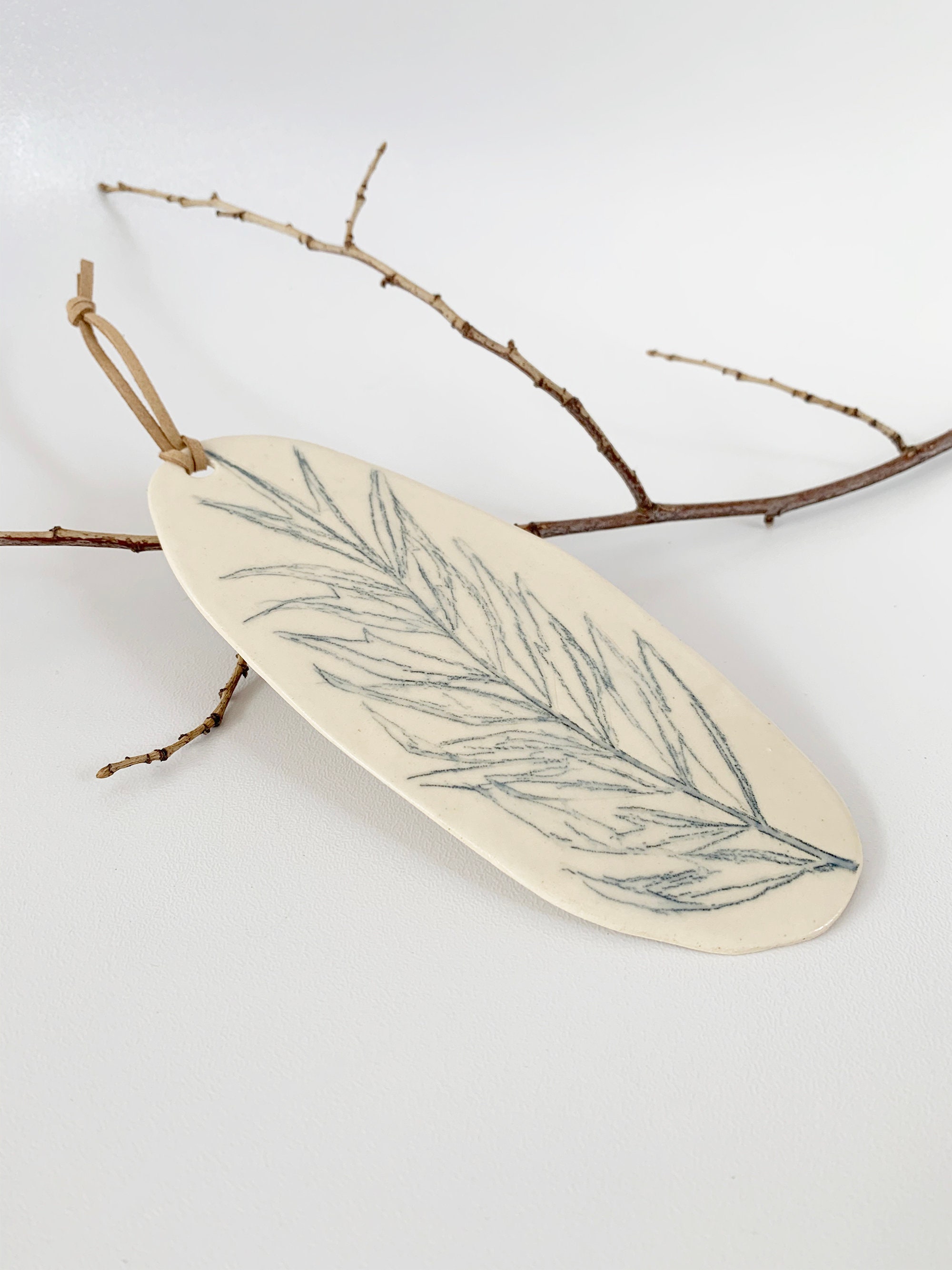 Leaf ceramic wall decor , art ceramic wall hanging