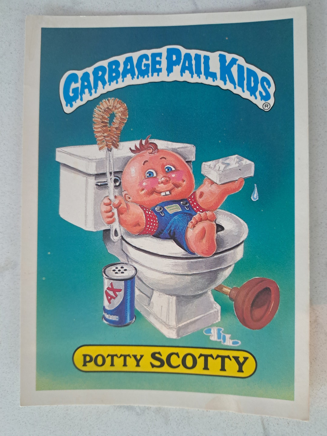 Giant Garbage Pail Kid 1986 Potty Scotty 5x7 - Etsy