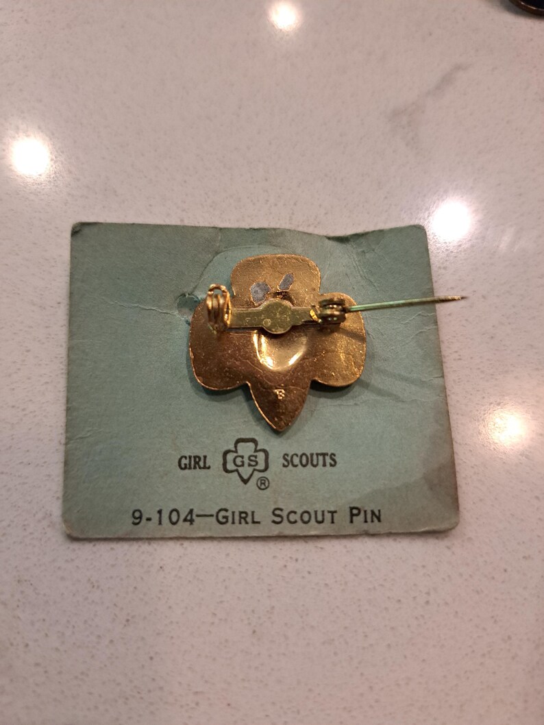 Vintage Goldtone Eagle Girl Scout Pin 1940s - Etsy