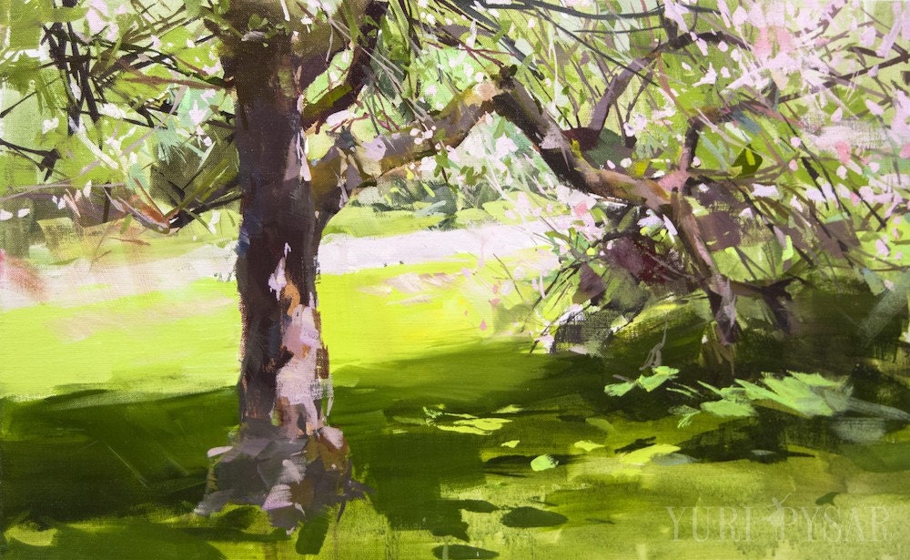 Spring Painting Canvas Art Original Oil Painting Landscape - Etsy