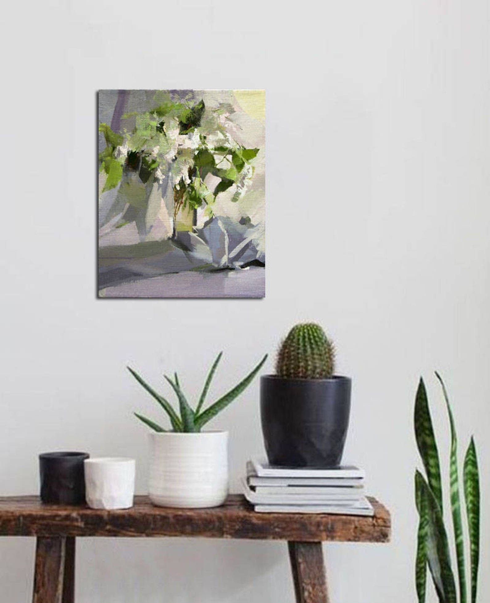 Small Oil Painting Floral Artwork Flowers Oil Canvas Art | Etsy