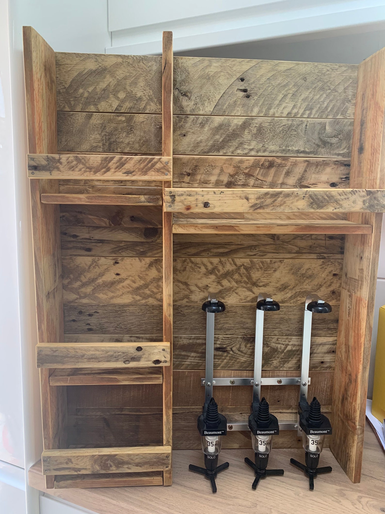 Gin Whisky Spirits Home Wall Bar With 35ml Optics, Handmade and ...