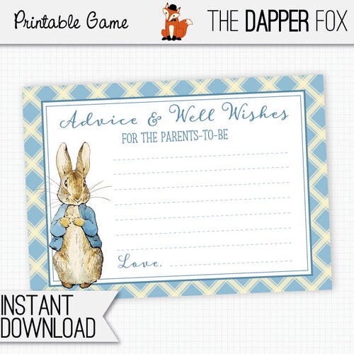 Peter Rabbit Guest Book Sign Peter Rabbit Baby Shower | Etsy UK