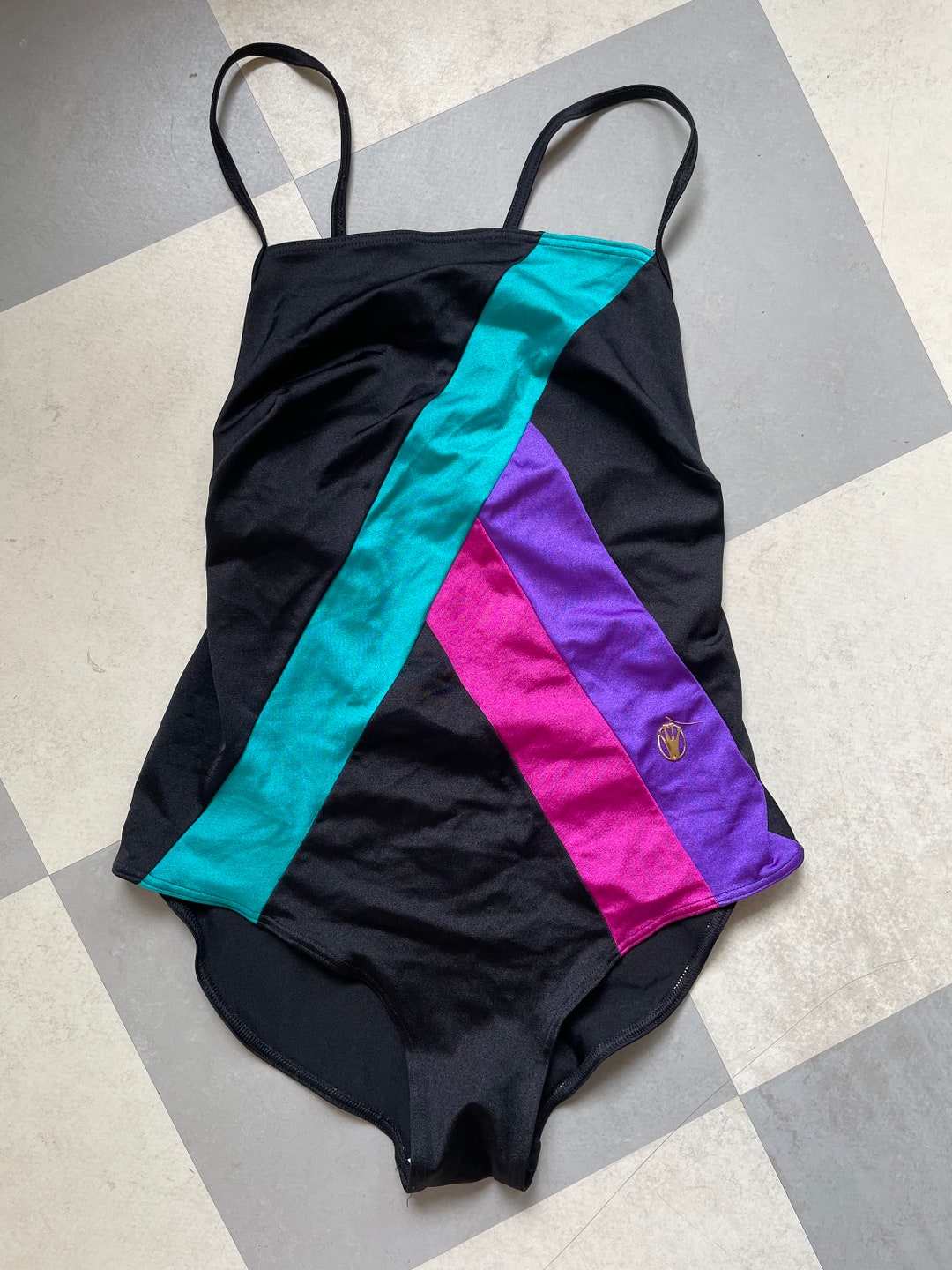 Vintage Bathing Suit Triumph / Medium Swimsuit / 1980's Graphic Retro ...