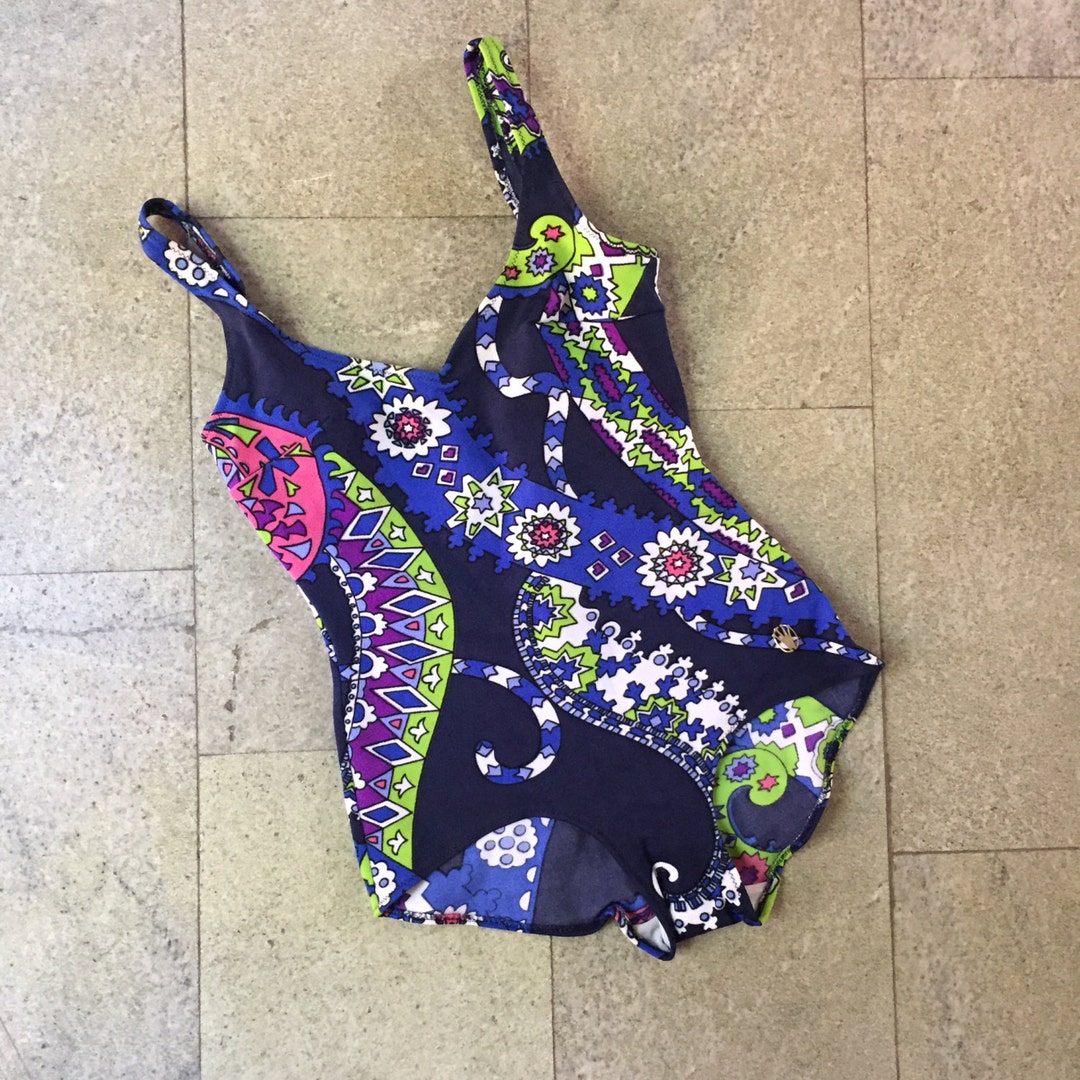 Vintage Bathing Suit Triumph / Medium Swimsuit / 1960's Graphic Retro ...