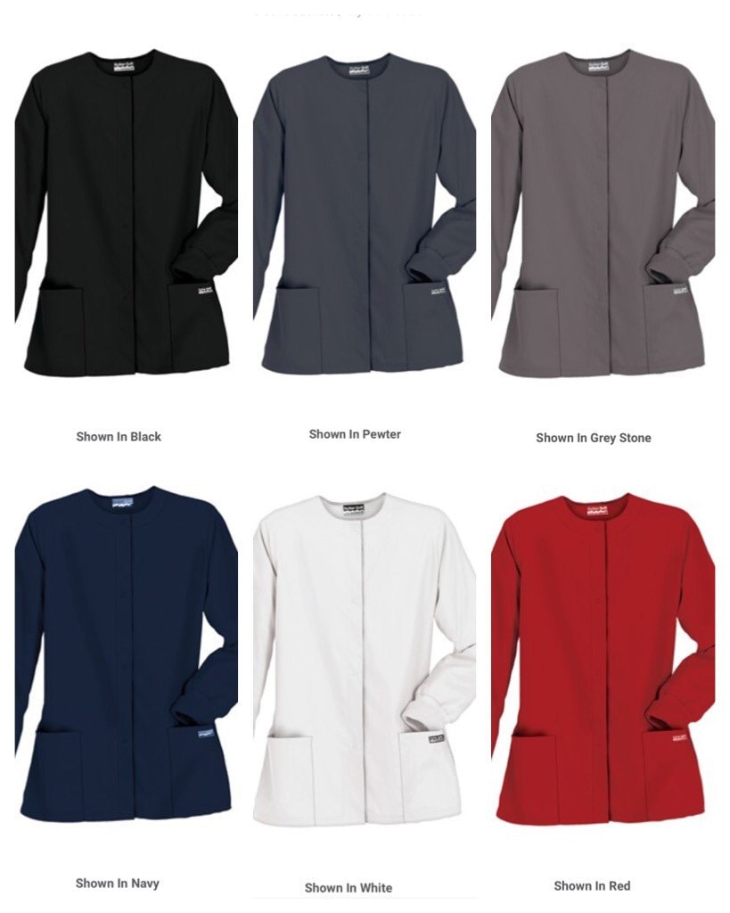 Sonographer Heart Monogram Scrub Jacket - UA Warm Up