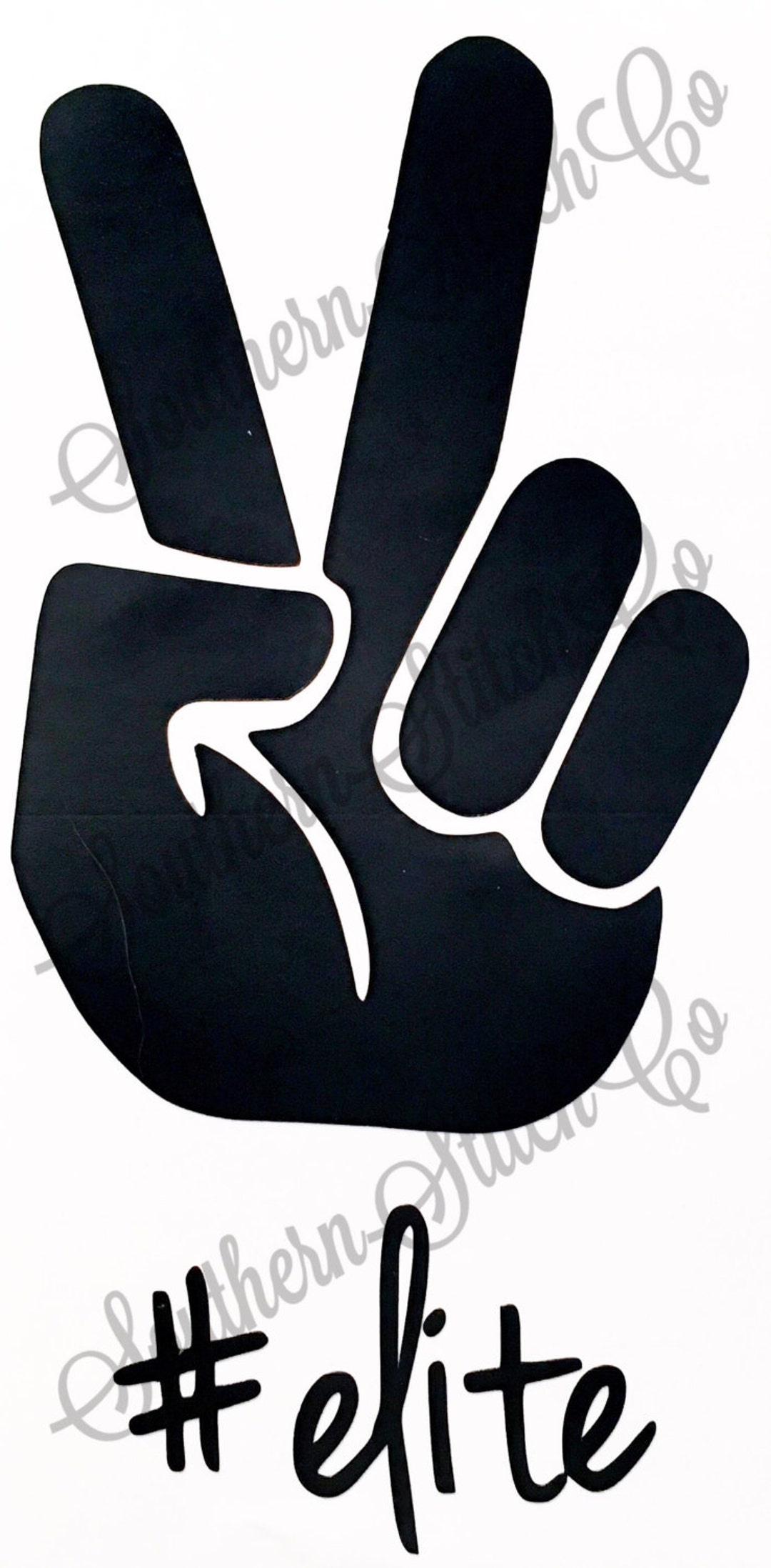Solid "deuces Elite" Vinyl Decal - Etsy