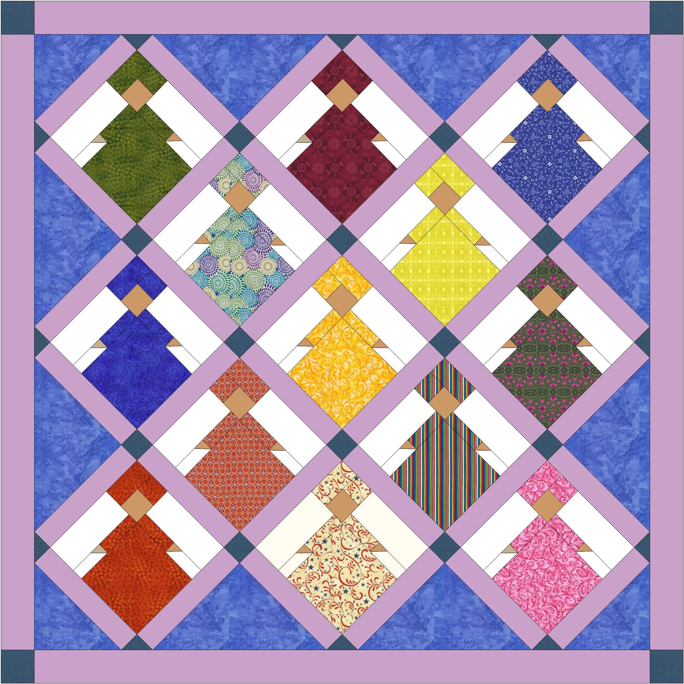 PDF African Queen Pattern for 2 Sizes of Quilt Tops - Etsy