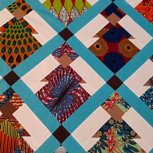 PDF African Queen Pattern for 2 Sizes of Quilt Tops 65"x65", 85"x85" - Etsy