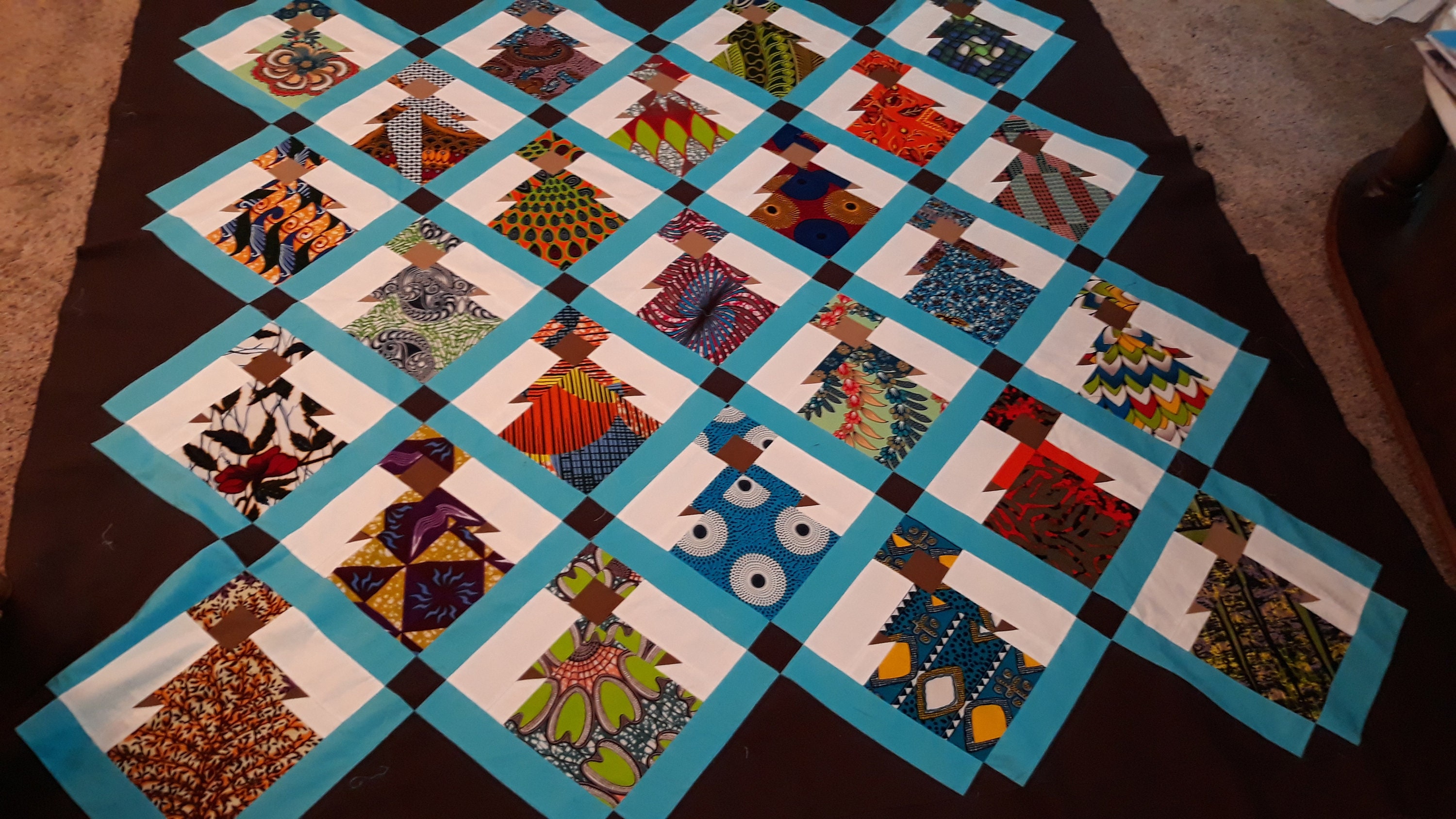 PDF African Queen Pattern for 2 Sizes of Quilt Tops - Etsy