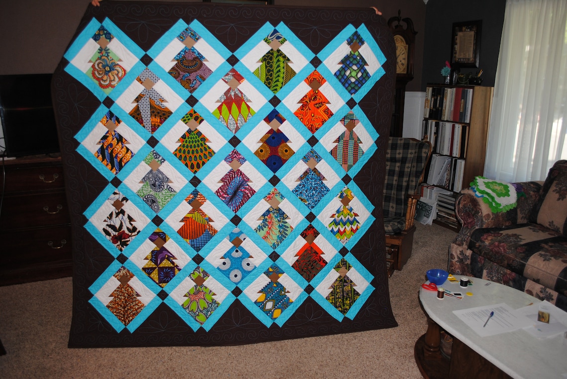 PDF Queen Size 105"x85" Pattern for African Queen Quilt - Etsy