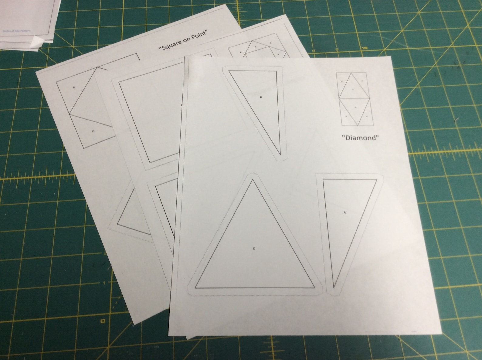 PDF Pattern for Storm at Sea Quilt ,with Template Patterns Twin and ...