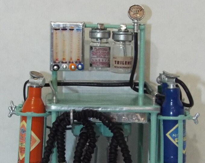 Dollhouse Miniature Handcrafted Medical Hospital Anesthesia Machine 1 ...