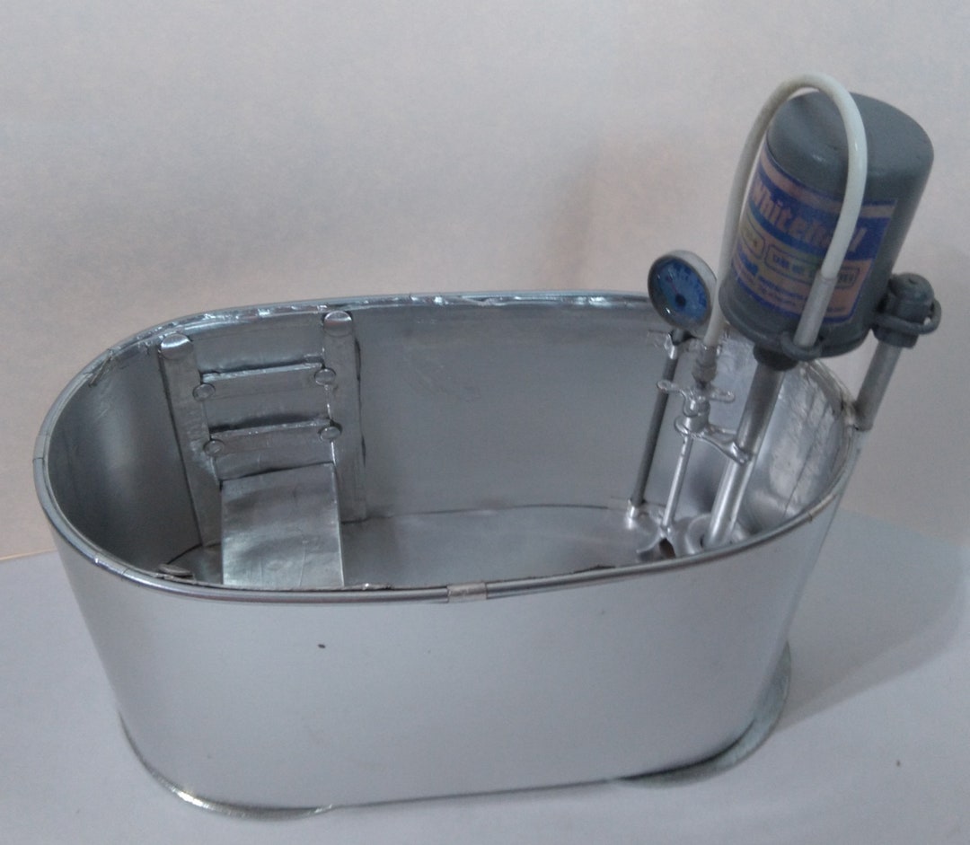 Doll Miniature Handcrafted Medical Therapy Whirlpool Tub SPA 1/12th ...
