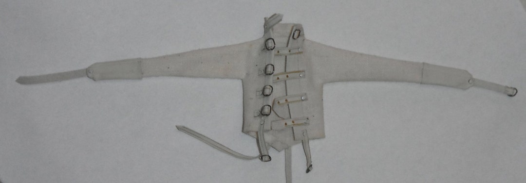 Doll Miniature Handcrafted Medical Hospital Straight Jacket White 1 ...