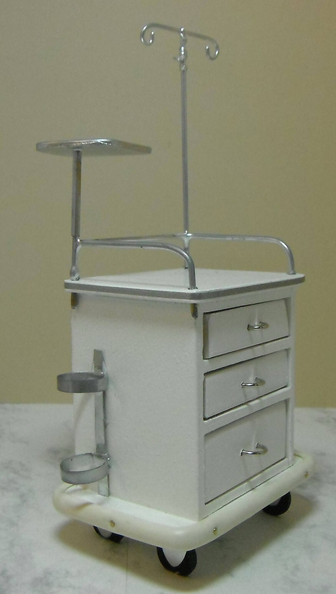 Doll Miniature Handcrafted Medical Crash Cart 1/12th Scale Hospital ...