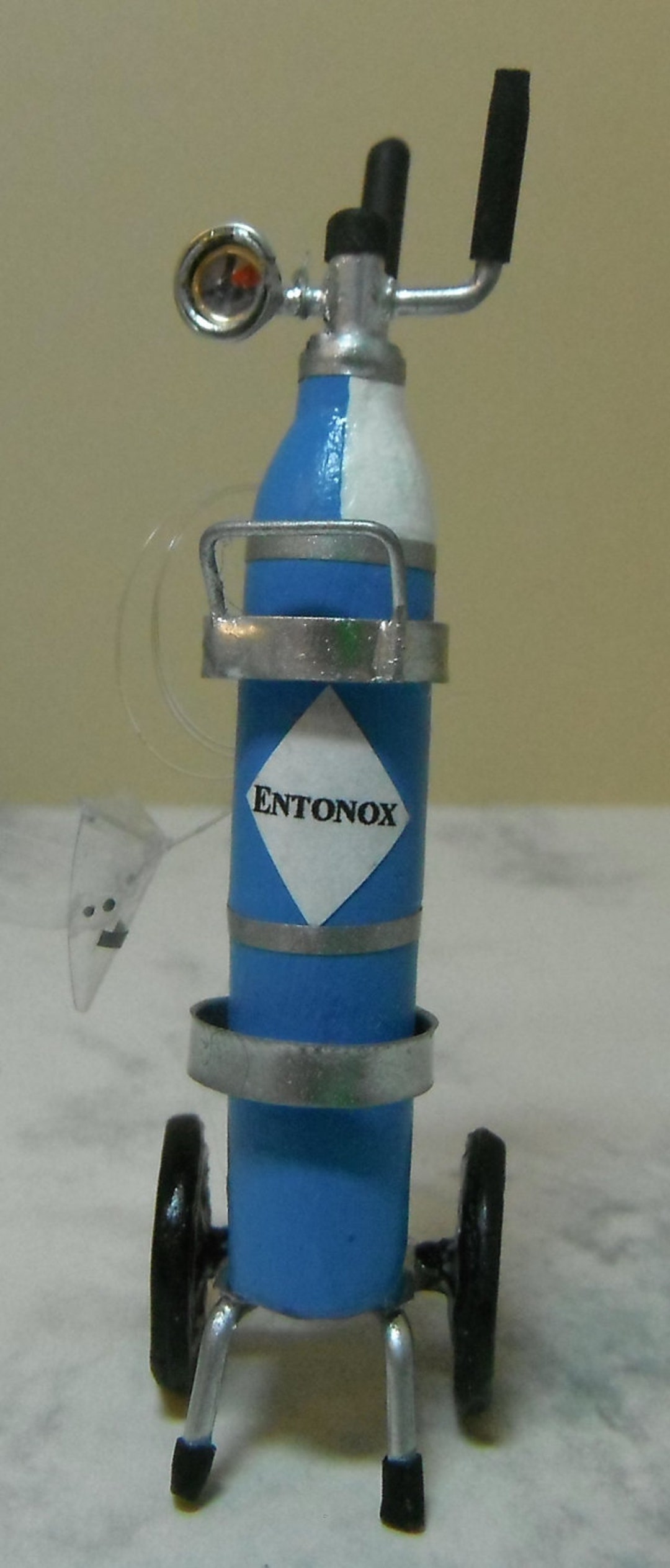 Dollhouse Miniature Handcrafted Medical Hospital Entonox Bottle ...