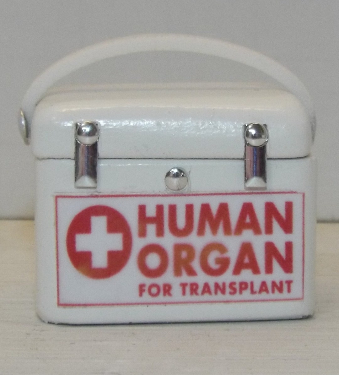 Dollhouse Miniature Handcrafted Medical Organ Transport Container Box 1 ...