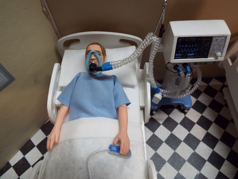 Dollhouse Miniature Handcrafted Medical Ventilator 1/12th Scale Not ...