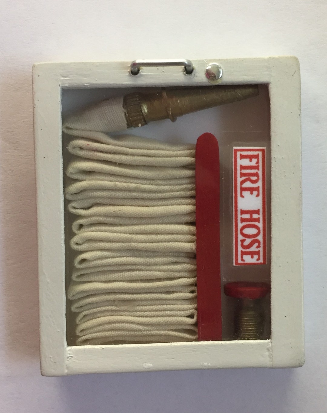 Dollhouse Miniature 1/12th Scale Fire Hose Wall Mount Box Diorama - Etsy
