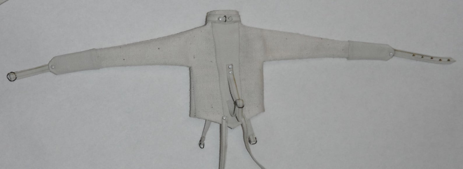 Doll Miniature Handcrafted Medical Hospital Straight Jacket White 1 ...