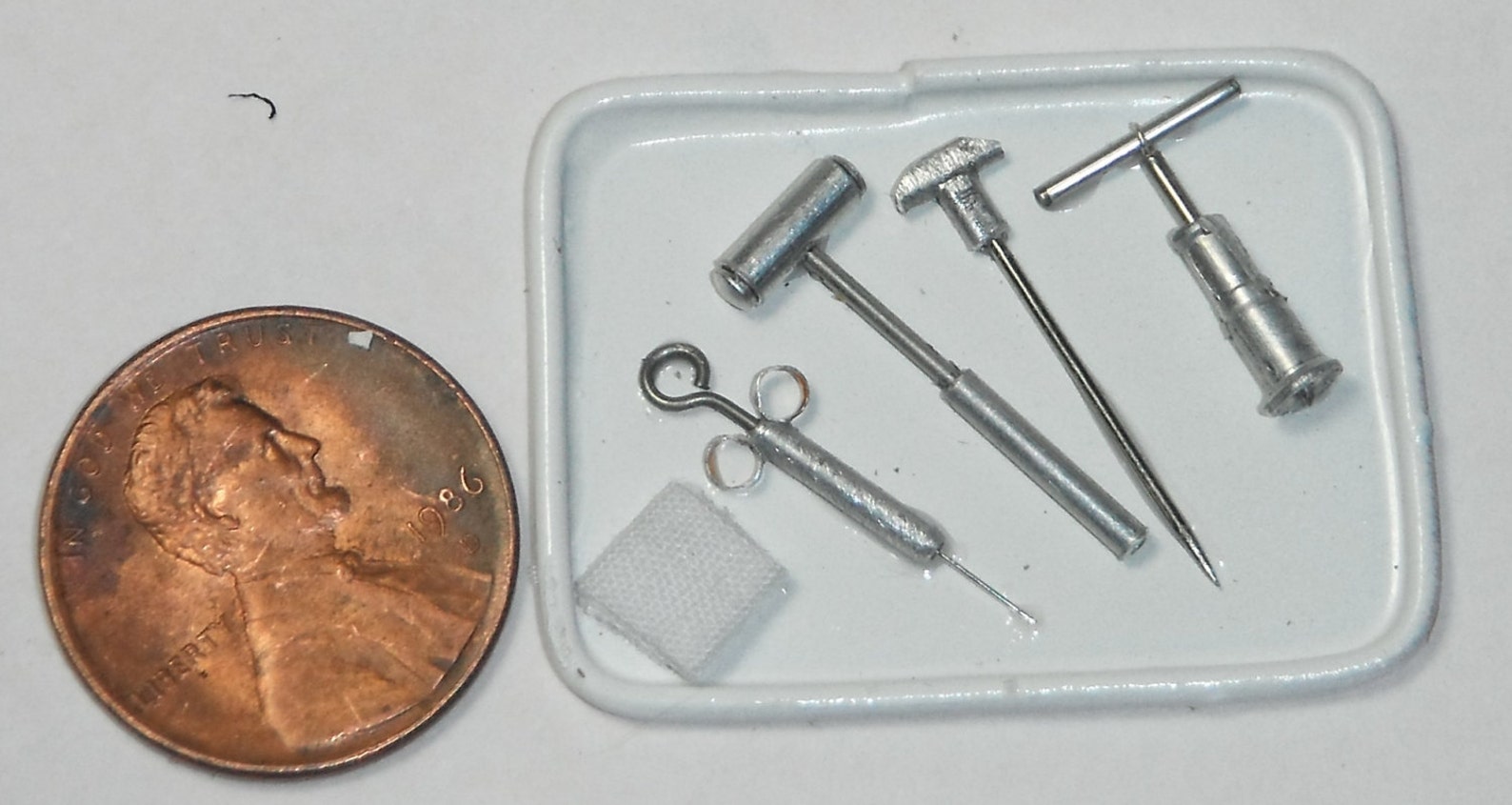 Dollhouse Miniature Handcrafted Medical Asylum Lobotomy Tools Trephine ...
